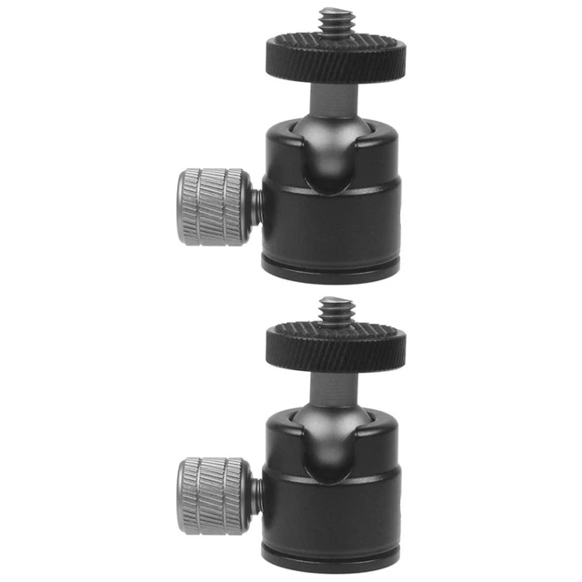 2 Pieces Aluminum Tripod Ball Head Adapter Camera Mounting Connector