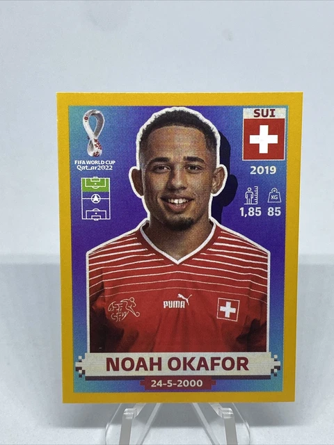 FIFA WORLD CUP Qatar 2022 Panini Gold Parallel Sticker Noah Okafor ...