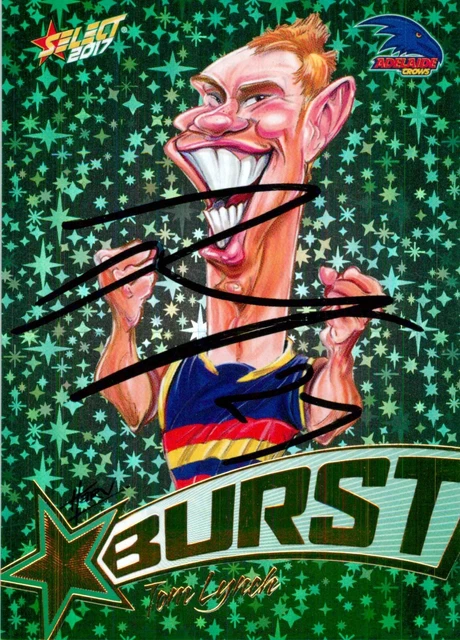 SIGNED 2017 ADELAIDE Crows AFL Select Starburst Card - Tom Lynch $11.99 ...