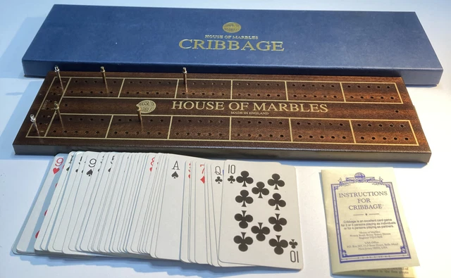 CRIBBAGE SET HOUSE of Marbles Complete Boxed £7.99 - PicClick UK