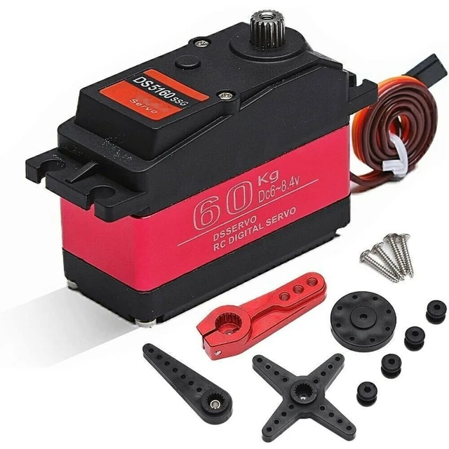 60KG METAL GEAR Digital Steering Servo For Axial SCX6 1/6 RC Car Parts ...
