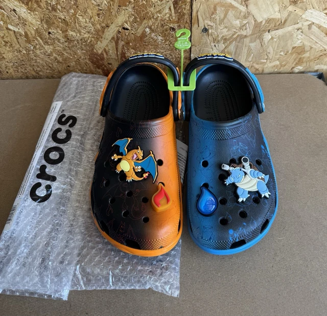 POKÉMON X CROCS Vs Clog Charizard vs Blastoise UK 10/US 11/EU 45 ...