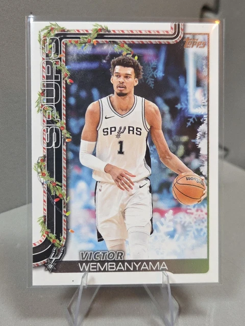 2025-26 TOPPS HOLIDAY - Victor Wembanyama #H156 Base San Antonio Spurs ...