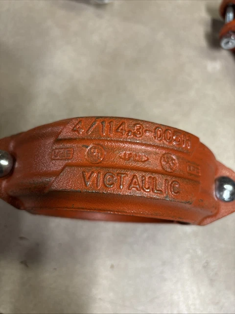 VICTAULIC 4/114.3-005H, FIRELOCK Ez, 4" Rigid Coupling, Sprinkler ...