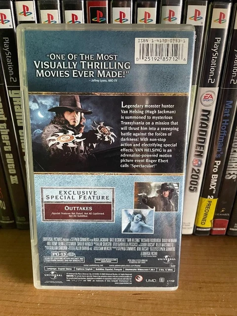 VAN HELSING (SONY PlayStation PSP) Jackman Beckinsale 2005 UMD Video (TRACKED) $14.95 - PicClick CA