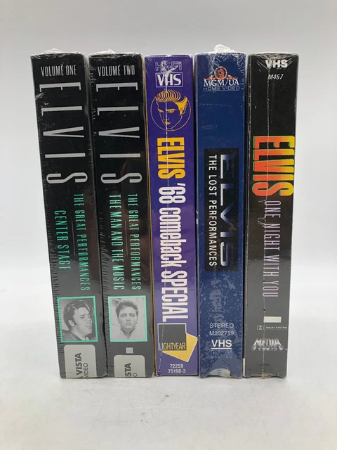 LOT: 5 ELVIS Live Concert VHS Tapes (All new & sealed) $14.99 - PicClick CA