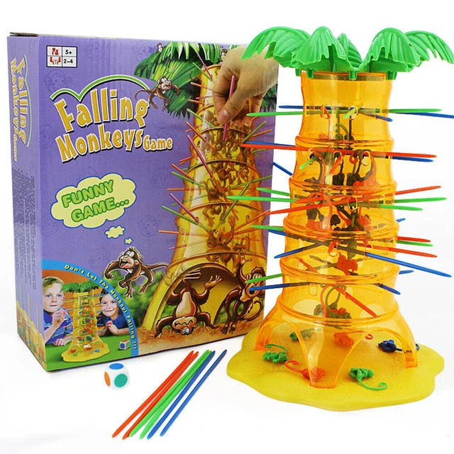 KIDS ADULTS MONKEY Falling Down Board Game Don't Let The Monkeys Fall ...