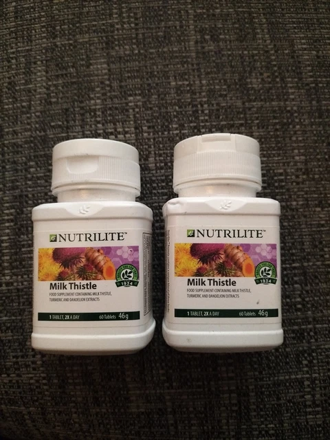 2 X AMWAY Nutrilite Milk Thistle Plus (60 Tabs x 2 = 120 ) £30.00 ...