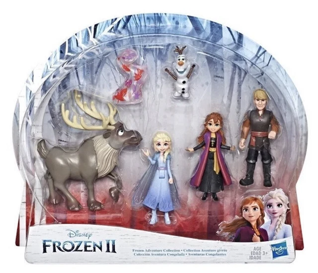 DISNEY FROZEN 2 Mini Puppen Abenteuer Set Elsa & Anna Kristoff Sven ...