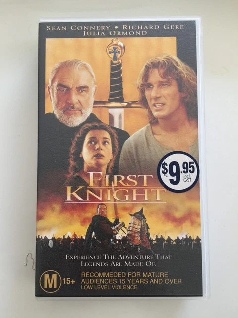 VINTAGE COLLECTABLE FIRST Knight VHS Video Tape, Sean Connery, Richard ...