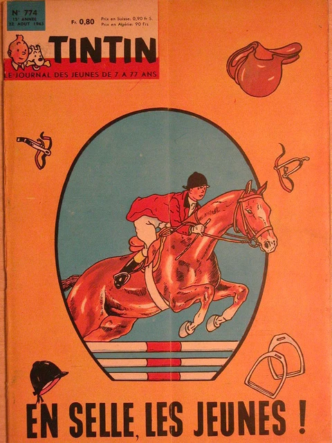 TINTIN FRANCAIS N°774 du 22/08/1963 (MACHEROT,REDING,GRATON,GREG ...