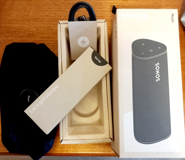 SONOS ROAM PORTABLE Smart Speaker Empty Box Only With Usb Cable, Cover ...