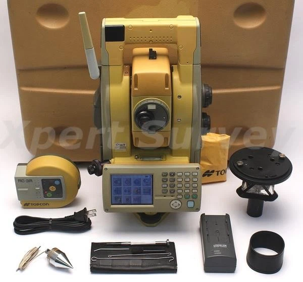 TOPCON GPT-9003A 3 " Robotique Total Station W/RC-3R Manette & A7 ...