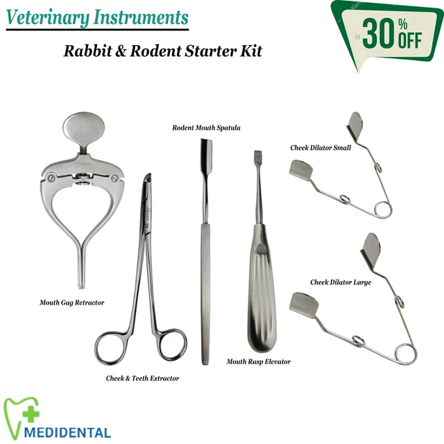 DENTAL LABORATORY RABBIT & Rodent Veterinary Starter Kit Surgical ...