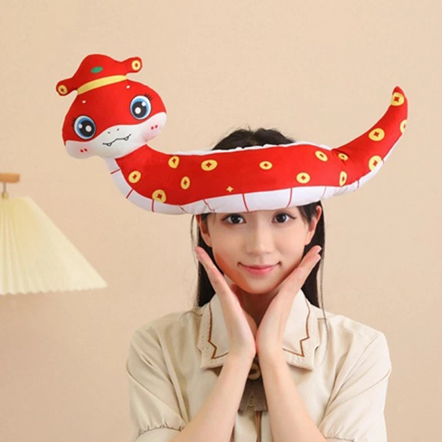 SNAKE HEADGEAR DRESS up Stuffed Toy Head Cover Creative Photo Prop ...
