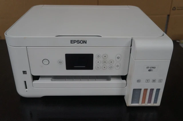EPSON ECOTANK ET-2760 Supertank Color Inkjet All-in-One Printer - White ...