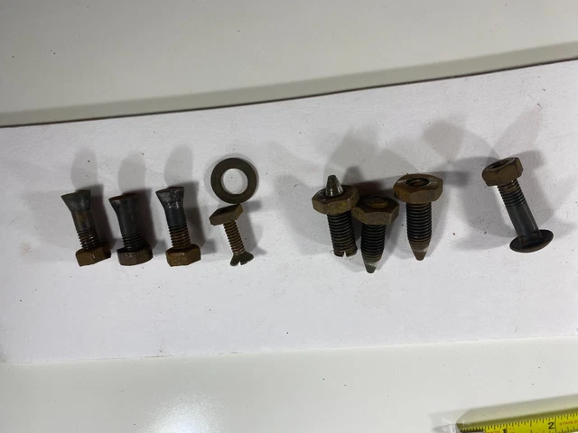 MACHINE BOLTS NUTS Singer Treadle Sewing Machine Cast Iron Base Model ...