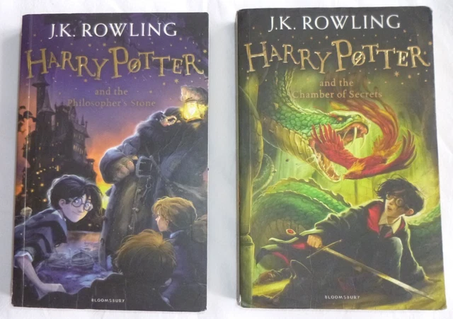 HARRY POTTER AND the Philosophers Stone & Chamber of Secrets Books, J.K ...