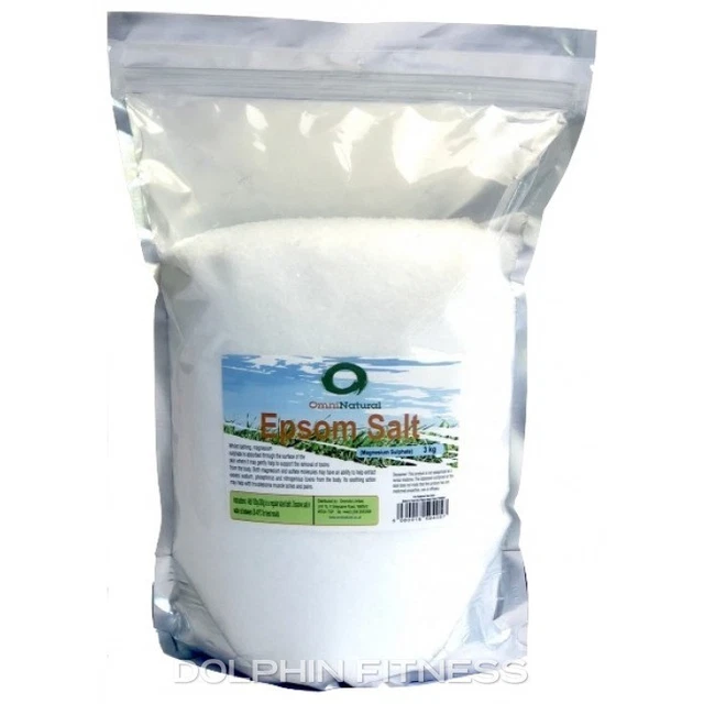OMNINATURAL EPSOM SALT - 3 kg (Magnesium Sulphate) £8.65 - PicClick UK