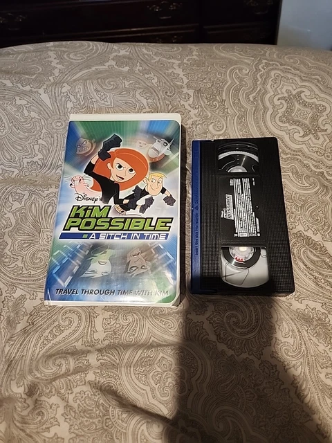 DISNEY'S KIM POSSIBLE - A Sitch In Time 2004 VHS Cartoon Clamshell Case ...