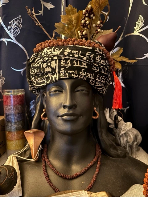 LORD SHIVA STATUE Hindu God Deity ADIYOGI ISHA SADHGURU Radha Krishna ...