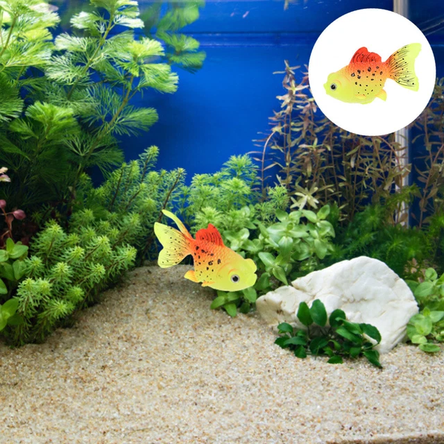 POISSON LUMINEUX ARTIFICIEL Décor D'aquarium De Poissons Rouges EUR 9 ...