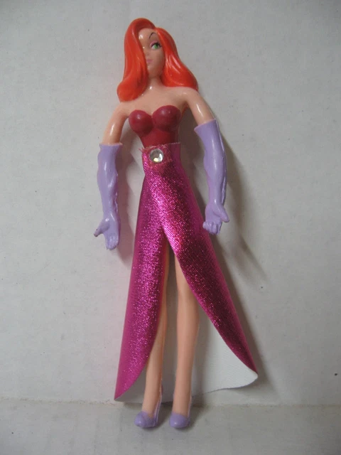 1987 DISNEY WHO Framed Roger Rabbit Jessica Rabbit Bendable Flexible ...