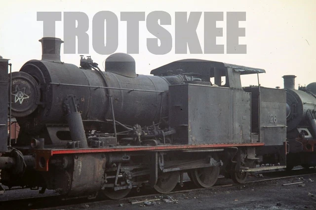 35MM SLIDE INDONESIA Industrial Steam Locomotive 26 Calcutta Port 1976 ...