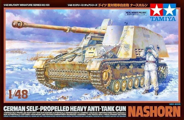 TAMIYA 32600,GERMAN SELF-PROPELLED Nashorn Anti Tank,Escala 1:48 EUR 32 ...
