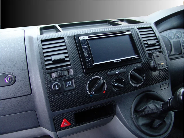 VW VOLKSWAGEN T5 Transporter fitting Carbon Fibre Effect Dash Trim Kit ...