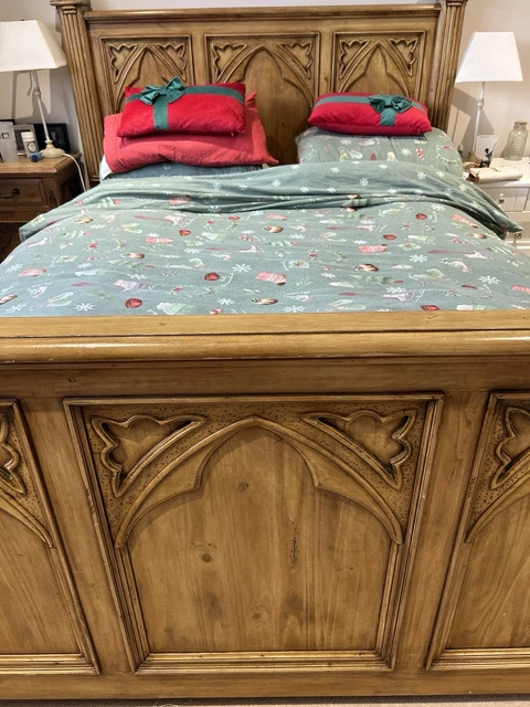 OAK SLEIGH BED King Size Solid Oak £516.70 - PicClick UK