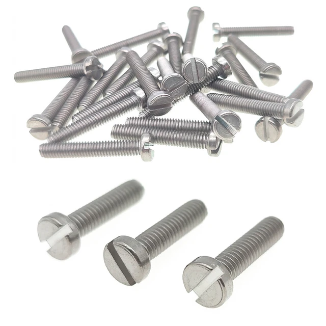DIN84 SLOTTED PAN Head Screws GR2 Titanium alloy Screws M1.4 M1.6 M2 M3 M4 M5 M6 $18.08 ...
