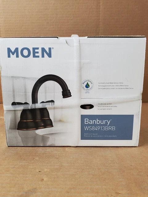 MOEN WS84913BRB TWO-HANDLE High Arc Bathroom Faucet Bronze £73.61 ...