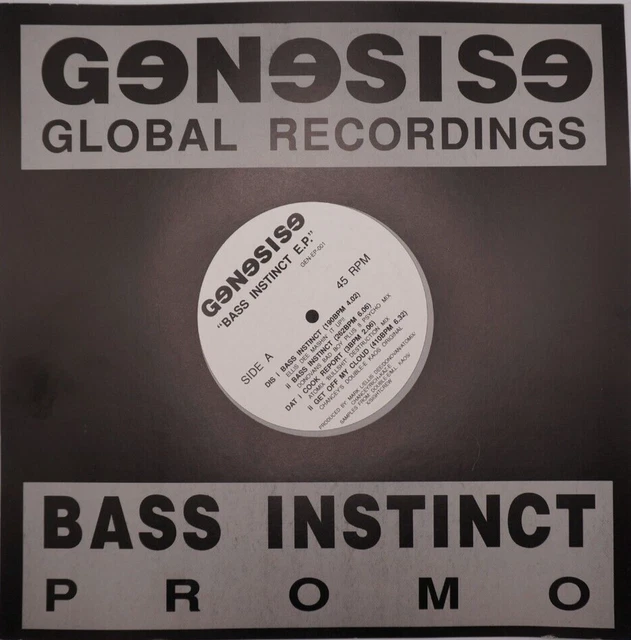 RAVE FLYER-RARE GENESISE Bass Instinct at Clyro Court-1992-MINT ! -J ...