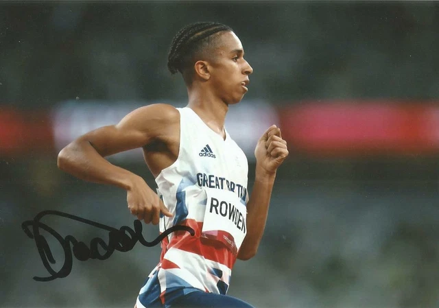 ATLETICA LEGGERA: DANIEL ROWDEN FIRMATO 6x4 TOKYO 2020 ACTION PHOTO+COA ...