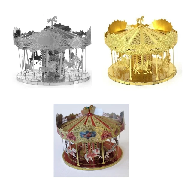 METAL MODELS MERRY Go Round 3D Laser Cut Sheet Metal Model DIY Kits ...