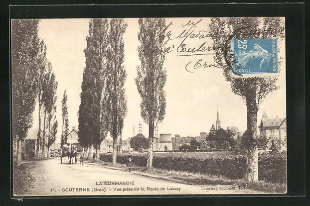 CPA COUTERNE, VUE prise de la Route de Lassay EUR 3,00 - PicClick FR