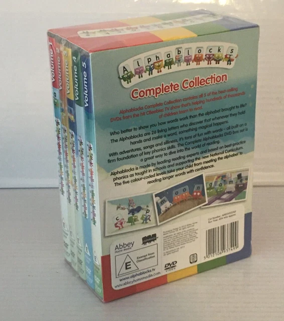 LEARN TO READ With ALPHABLOCKS : Complete Collection 1 - 5 CBeebies DVD ...
