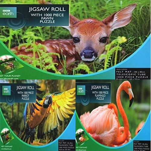 BBC EARTH 1000PC Jigsaw Kids Family Fun Activity Xmas Gift Animals Wild ...