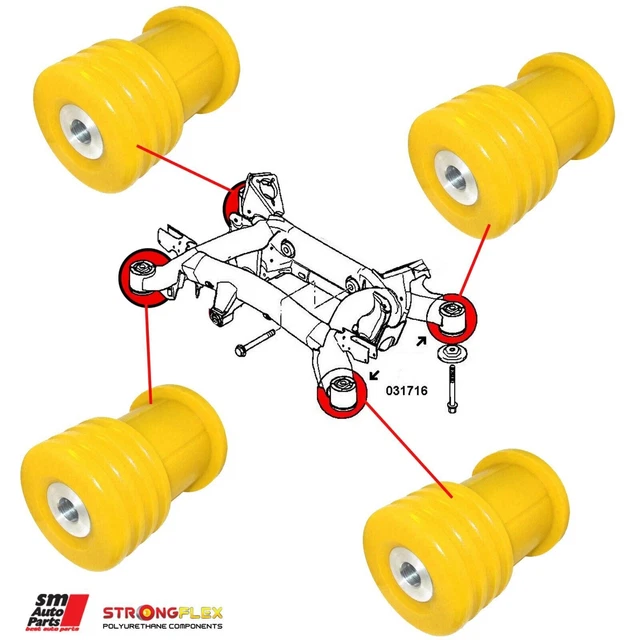 BMW E39 TOURING SPORT rear subframe silent block kit 33311094036 £257. ...