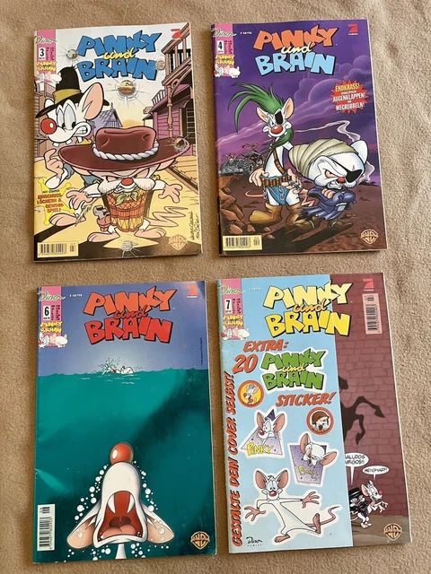 4X PINKY UND Brain Comic Band 3, 4, 6, 7 Dino Verlag EUR 13,50 ...
