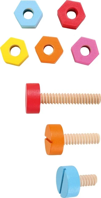 SMALL FOOT 4745 kids tool belt fully adjustable incl. colourful wooden ...