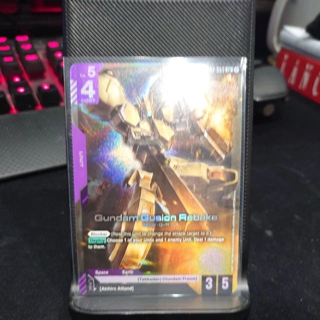 GUNDAM CARD GAME Gundam Gusion Rebake Gd02-055 Lr Foil Eng Duel Impact ...