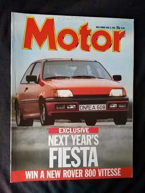 MOTOR MAGAZINE - Fiesta - June 11 1988 £6.49 - PicClick UK