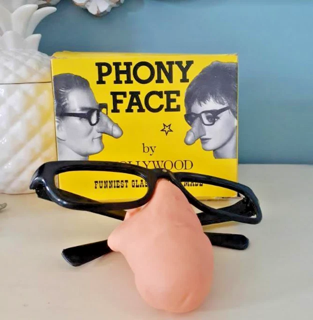 VINTAGE PHONY FACE by Hollywood - penis nose with glasses $23.99 ...