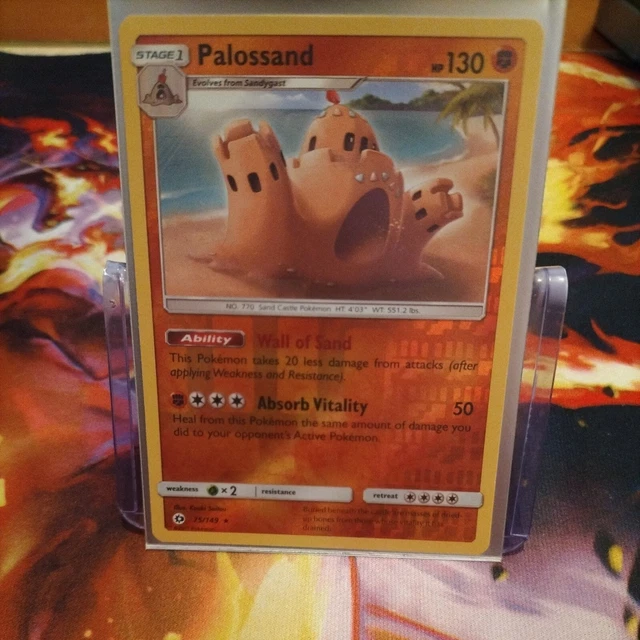 PokÉmon Tcg Palossand Sun And Moon Base Set 75 149 Reverse Holo Rare Eur