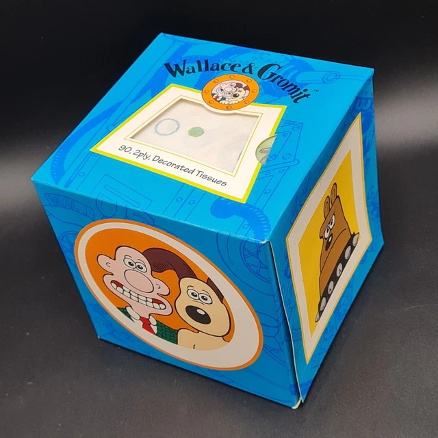 VINTAGE 1998 WALLACE And Gromit Box Of Tissues 2 Ply Consuma £9.99 ...
