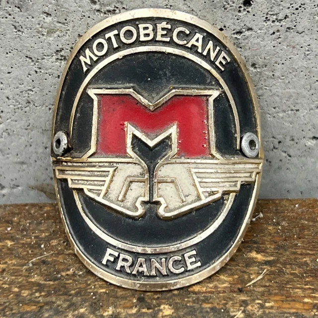 VINTAGE MOTOBECANE FRANCE Headbadge 1970s 1980s Road Bike Wing Logo ...