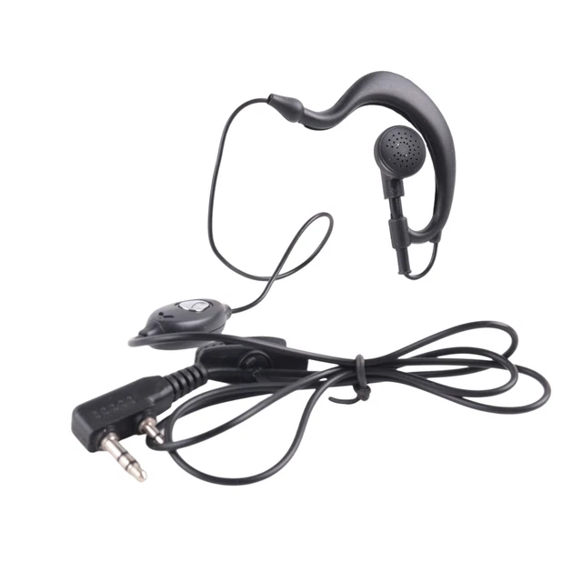 WALKIE TALKIE HEADSET 2 Pin K-Plug Wired Two Way Ham Radio Earpiece for ...
