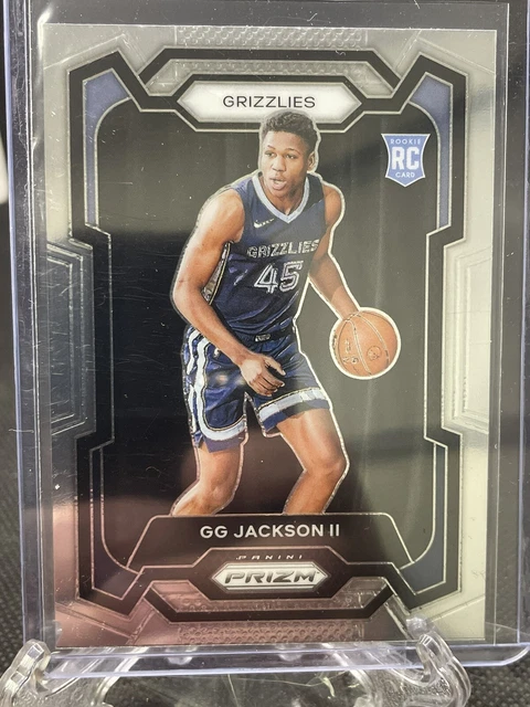 2023-24 PANINI PRIZM GG Jackson II Rookie RC Argento Memphis Grizzlies ...